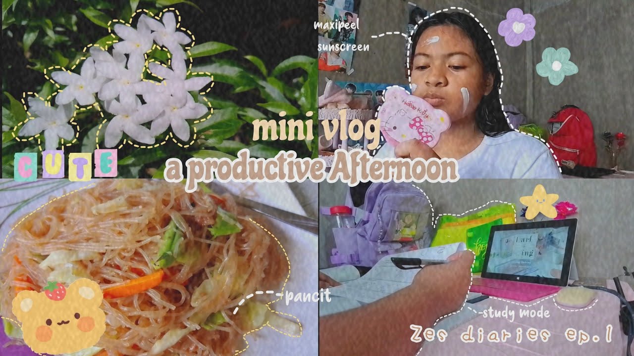 Mini aesthetic vlog|A productive Afternoon| Zes Diaries ep.1 - YouTube