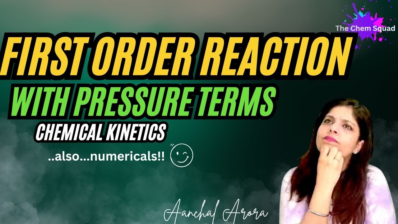 First Order Equation in terms of pressure. | Numericals | Chemical ...