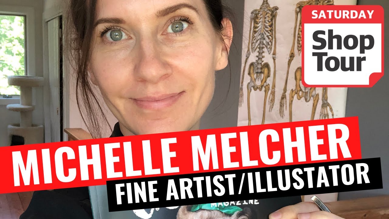 [SHOP TOUR] Illustrator and Fine Artist Studio Tour | Michele Melcher ...