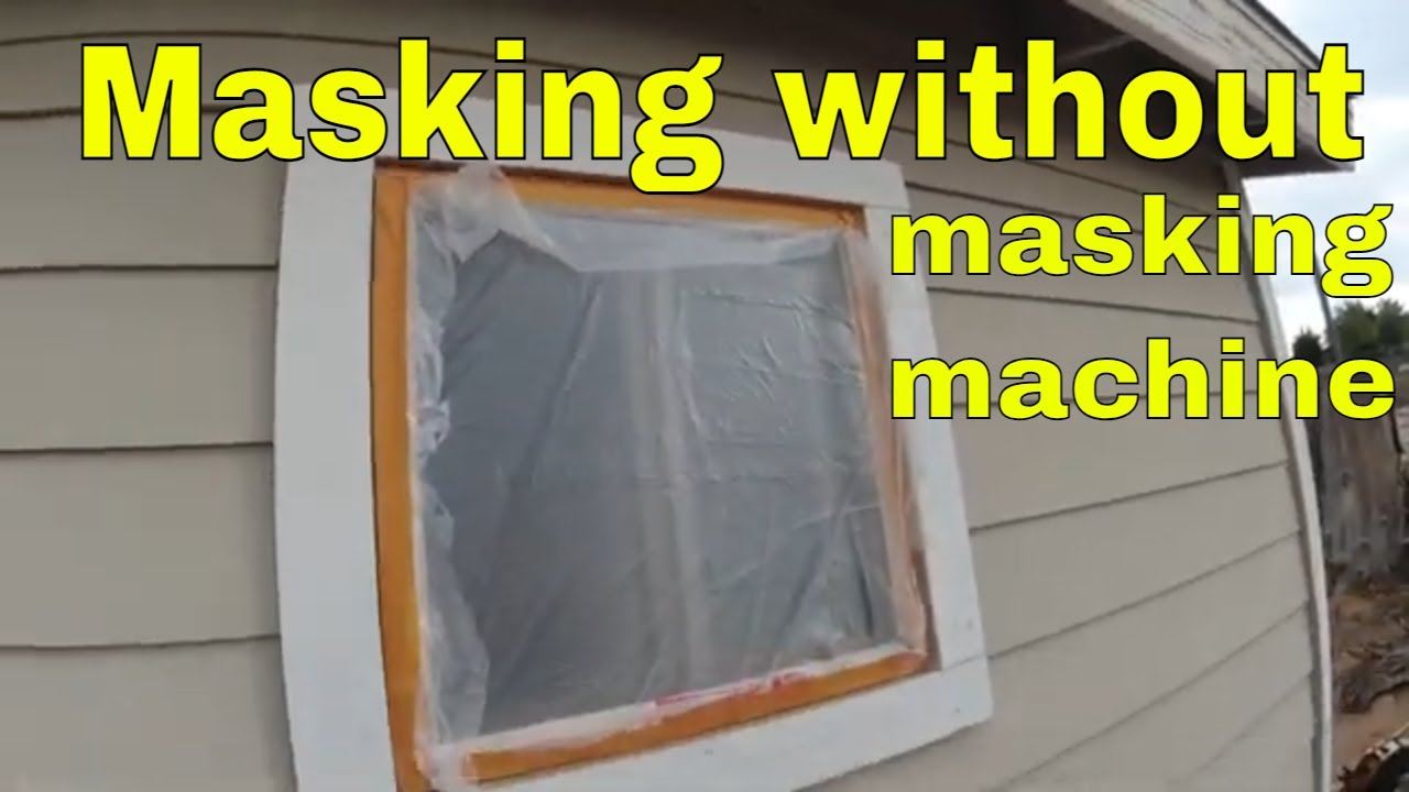 HOMEOWNER Painting tips How to mask a window without a masking machine ...