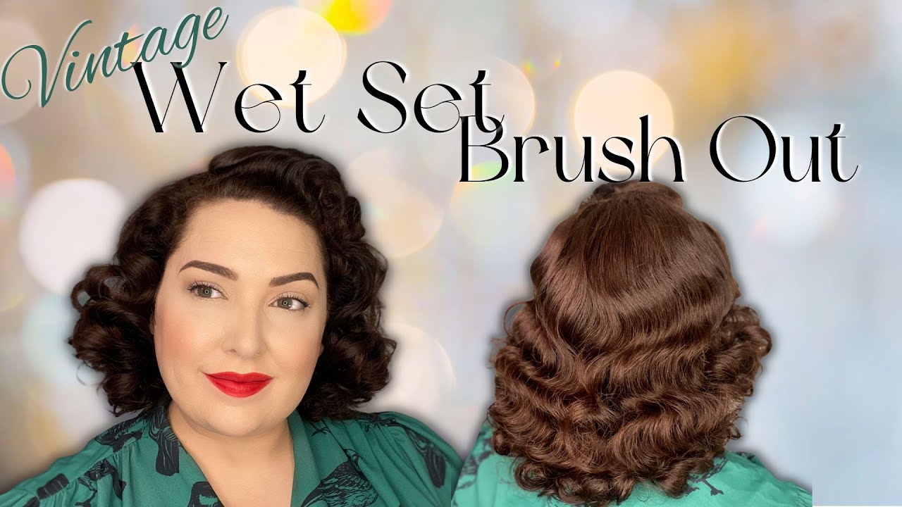 Vintage Glam: Achieving the Perfect Wet Set Brush Out - YouTube