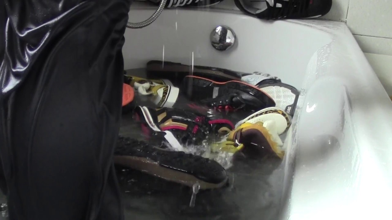 Soaking session - 5 pairs and fully clothed - YouTube