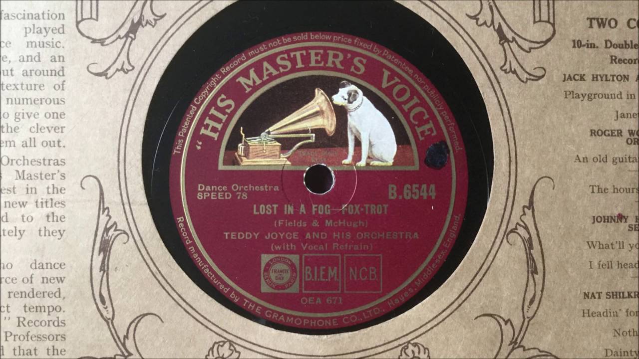 Teddy Joyce and His Orchestra (v. Jack Plant) - "Lost in a Fog" (1934 ...