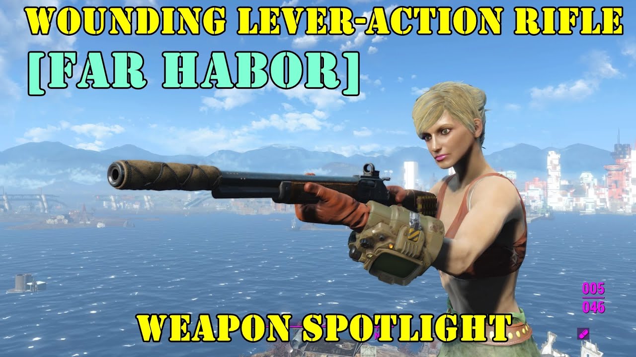 Fallout 4 [Far Harbor]: Weapon Spotlights: Wounding Lever Action Rifle ...