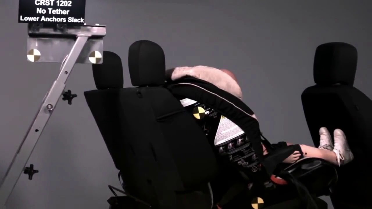 crash test cinto adptador ISOFIX + Top Tether - YouTube