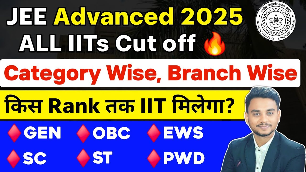 JEE Advanced 2025 Cut off : ALL IITs Cut off 2025 | Category Wise ...