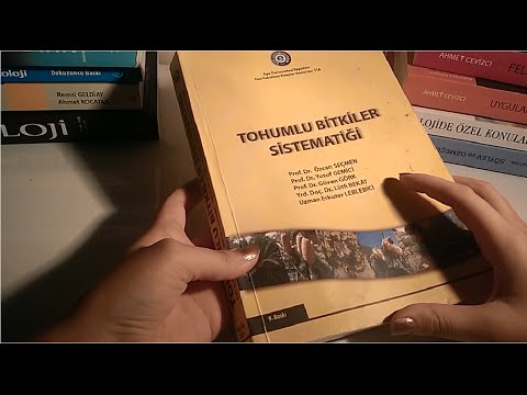 Türkçe Asmr - Ders kitaplarım ve sakız çiğneme / Turkish Asmr - My textbooks - whisper, chewing gum
