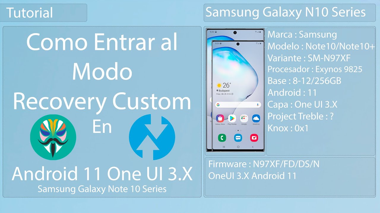 Como Entrar al Modo Recovery Custom (TWRP) en Android 11 - Samsung ...