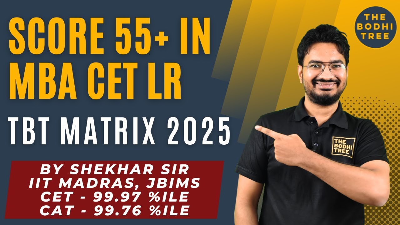 Score 55+ In LR Easily In MBA CET 2025 | Easy And Important Topics ...