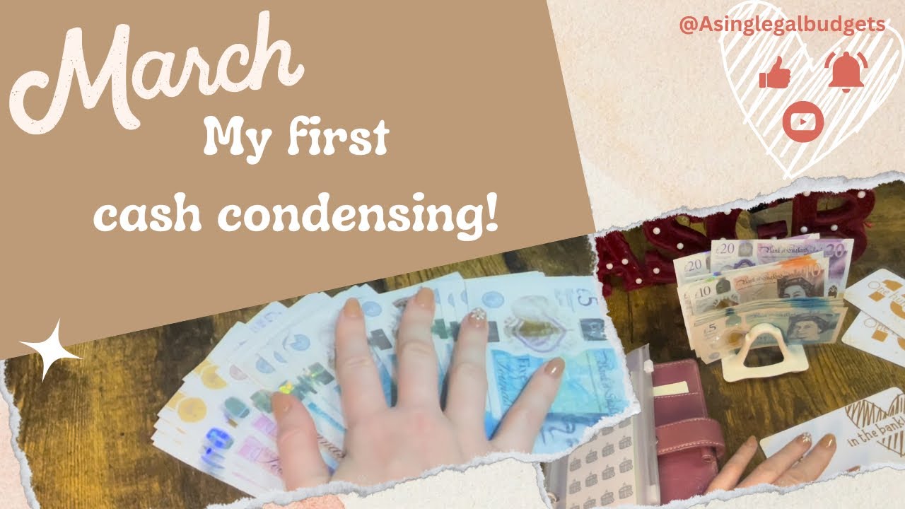 First ever cash condensing | cash budgeting | March 2024 - YouTube