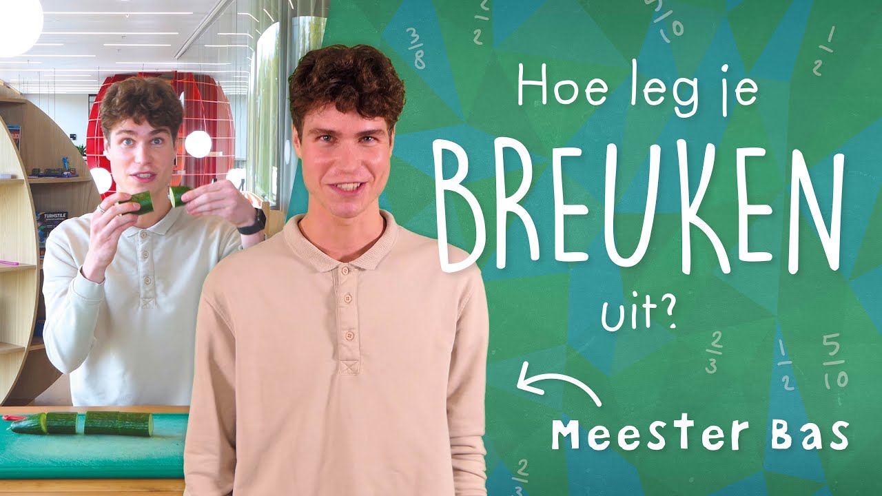 Meester Bas legt BREUKEN uit | Breuken verdelen en opschrijven met je ...