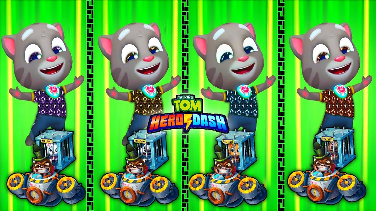 Talking Tom Hero Dash : New Design Suit Skin For 4 Super Hero Tom And ...