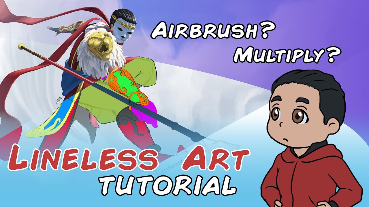 CSP Software Features to Lineless Art Tutorial - YouTube