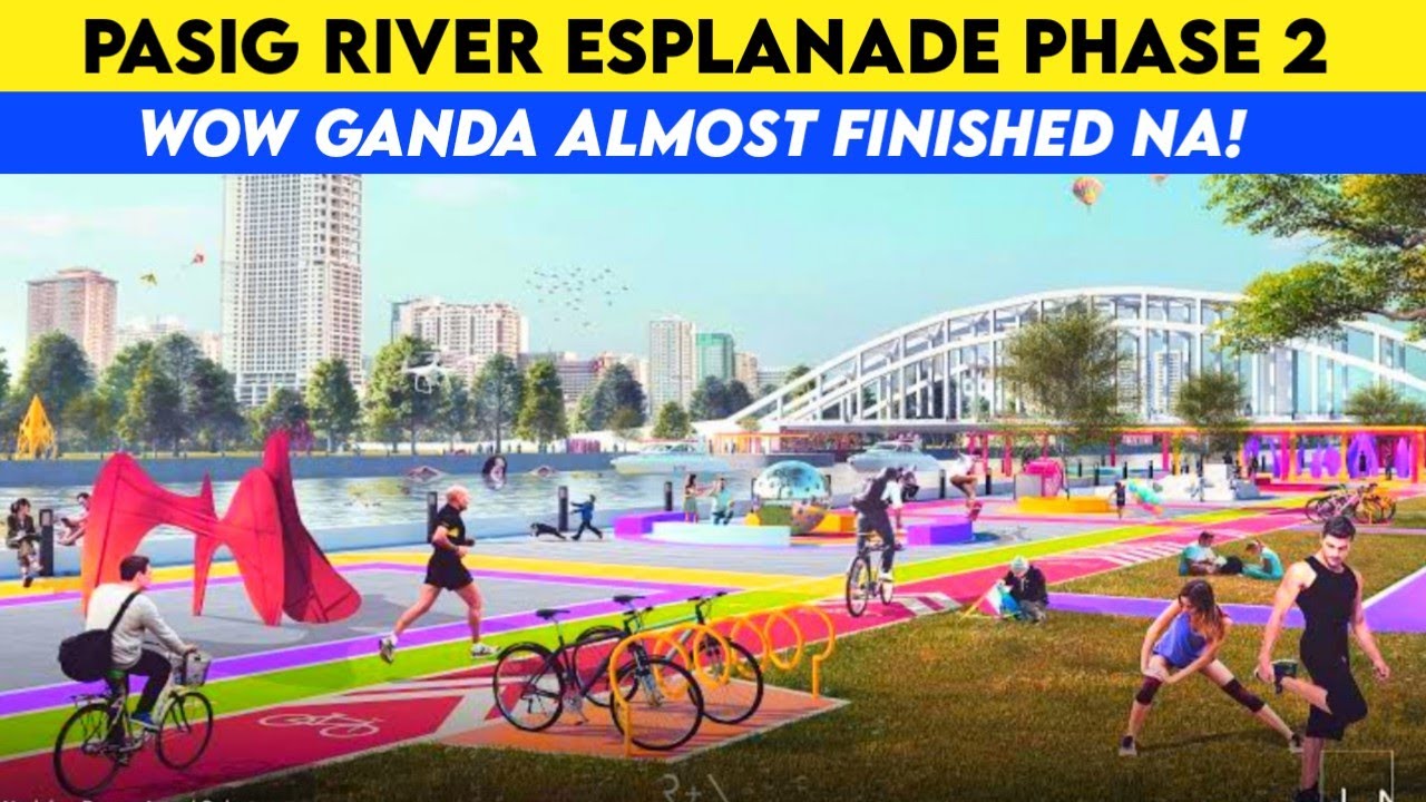 Pasig River Esplanade Phase 2 Almost Finished na! - YouTube