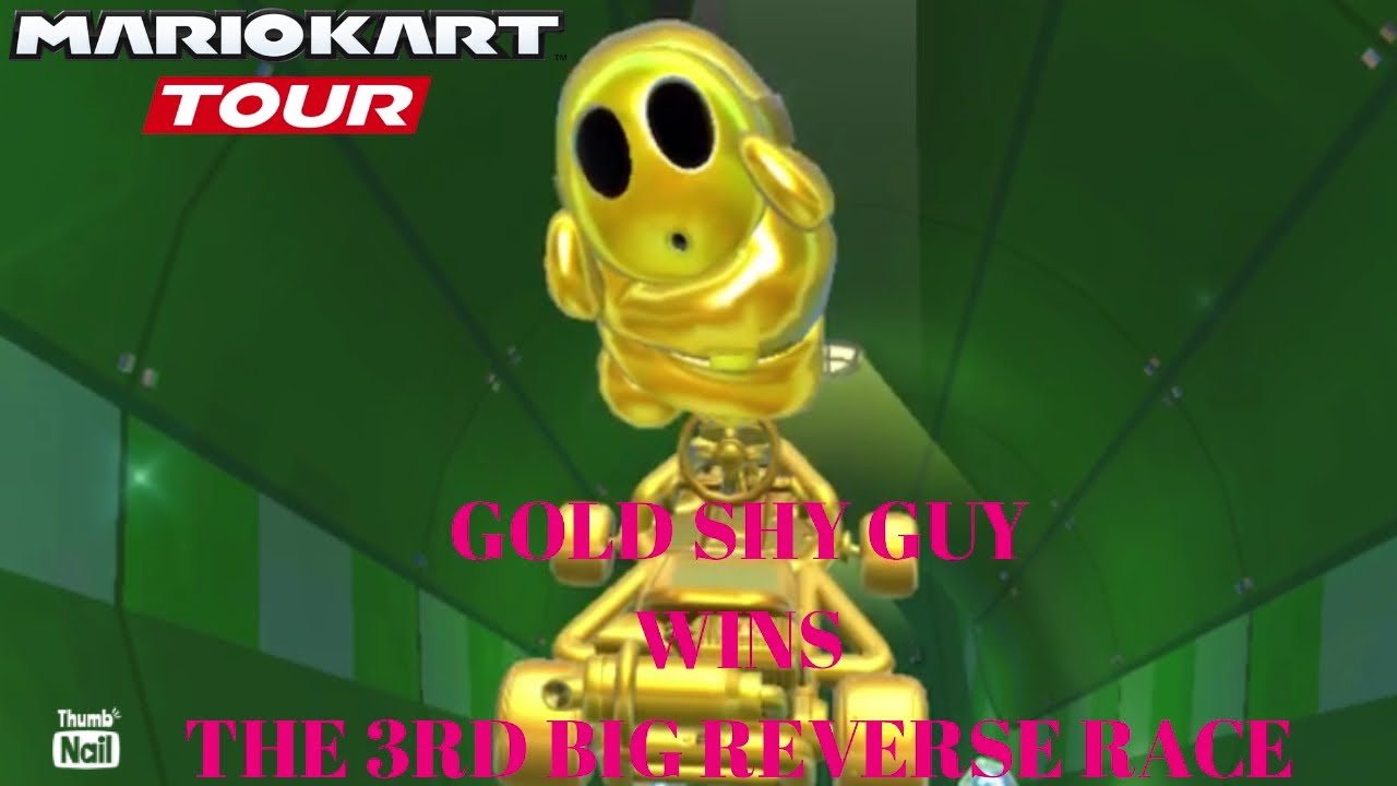 Gold Shy Guy Wins The 3rd Big Reverse Race - YouTube