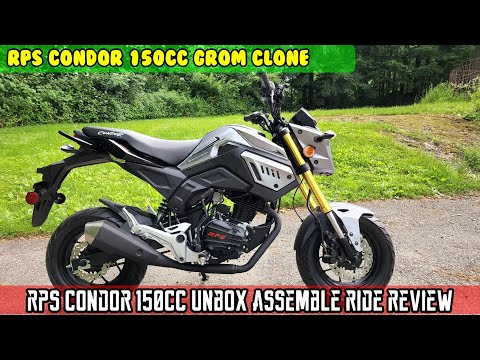 BRAND NEW RPS Condor 150cc Grom Clone complete unbox build ride review ...