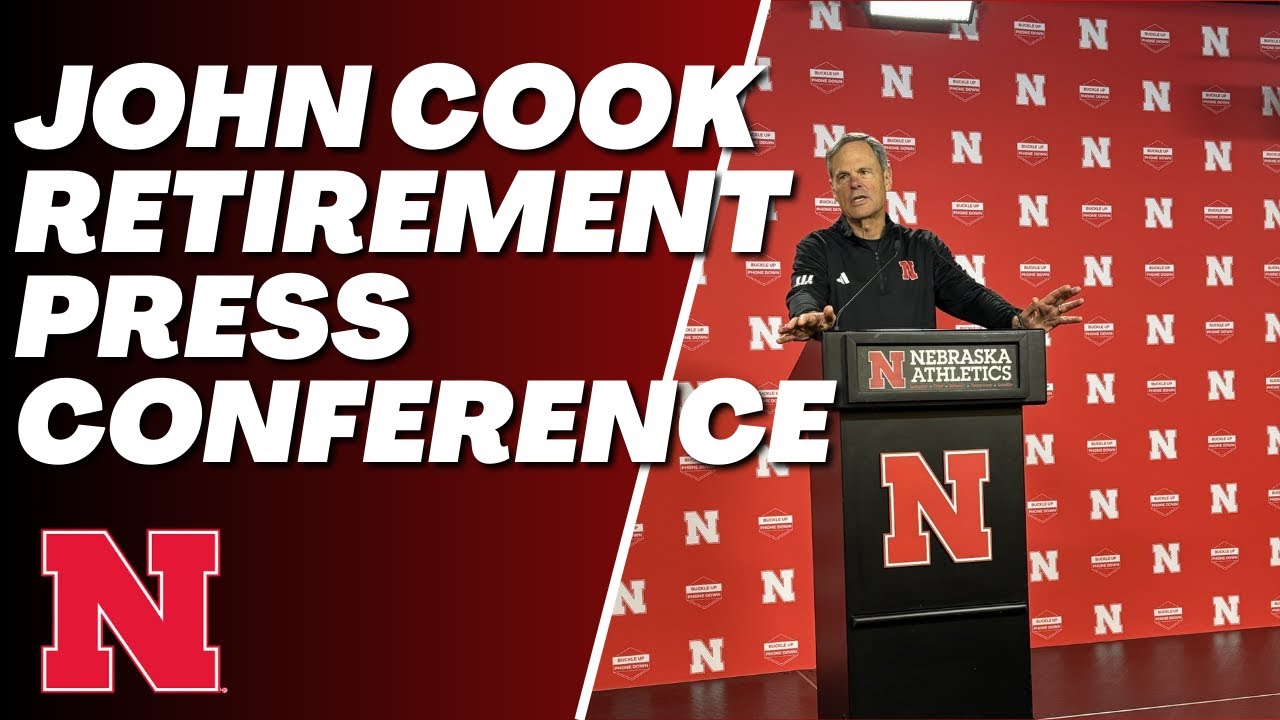 LIVE: Nebraska Volleyball Head Coach John Cook retirement press ...