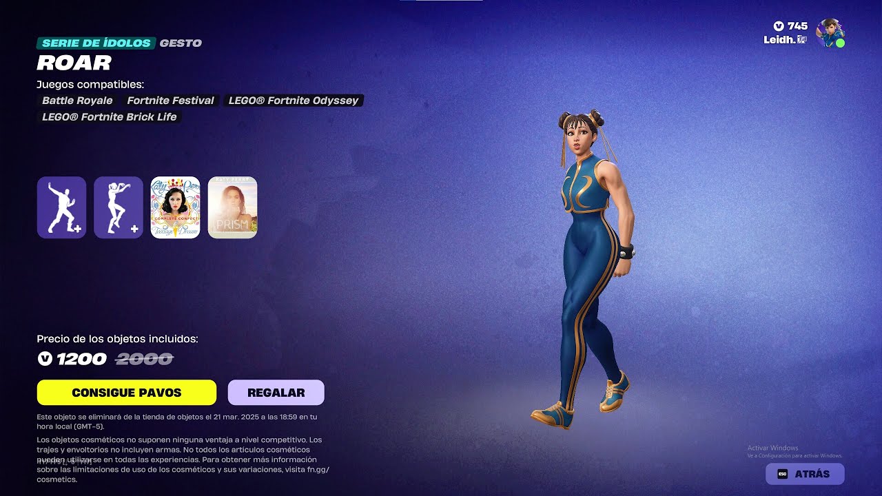 NUEVOS BAILES DE *KATY PERRY* NUEVA TIENDA FORTNITE HOY 18/03/25 ...