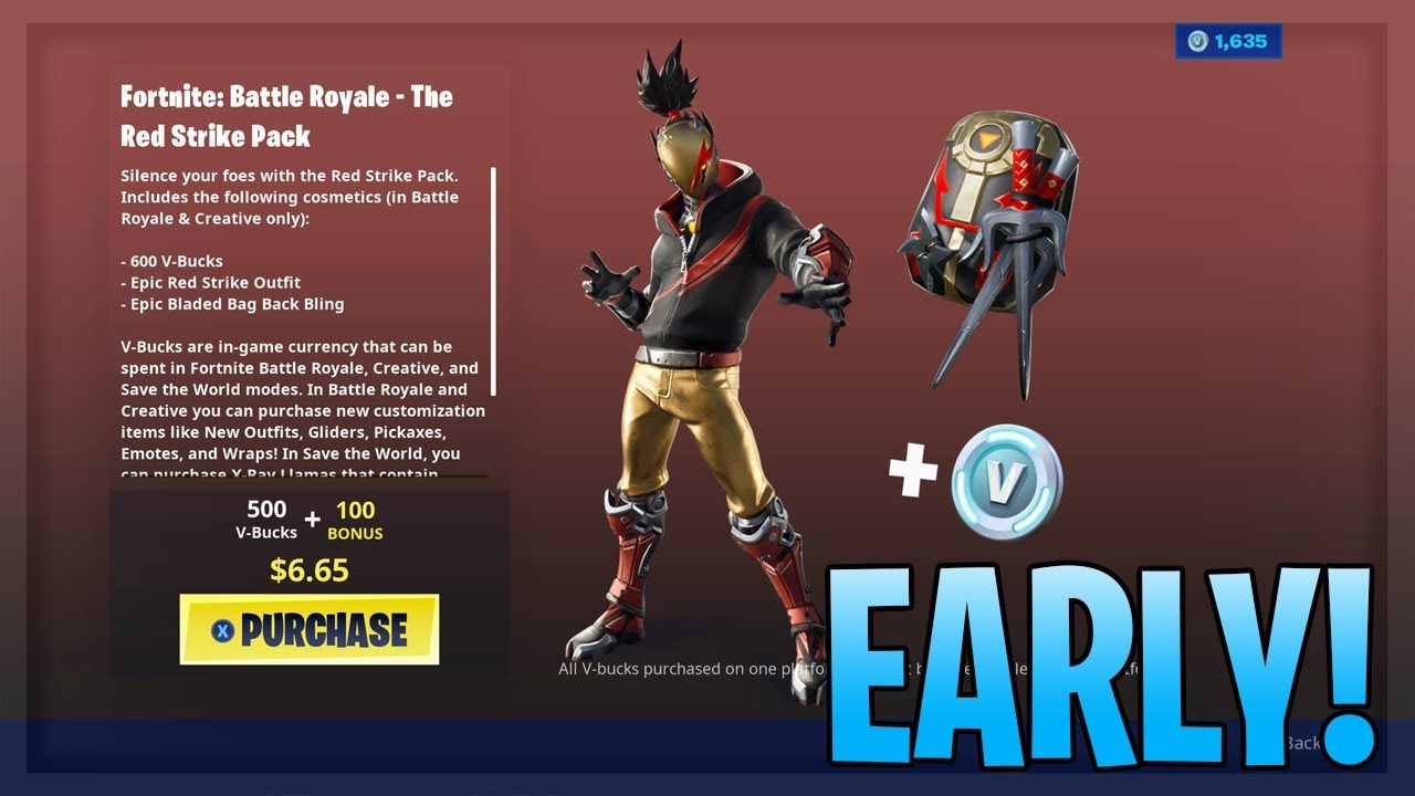 How To Get The RED STRIKE PACK in Fortnite RIGHT NOW!! - YouTube