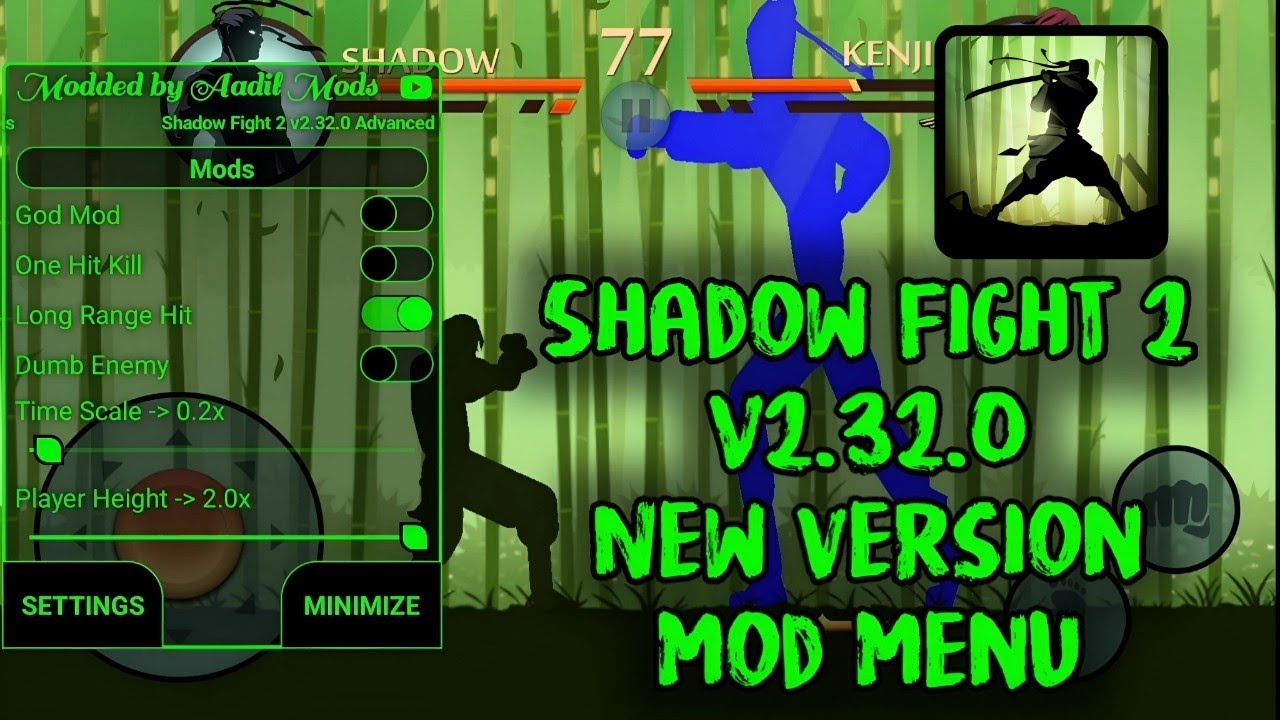 Shadow Fight 2 v2.32.0 Mod Menu APK [Time Scale, God Mod, Player Color ...