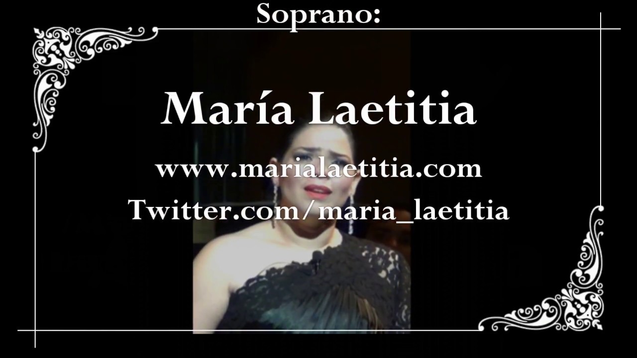 Maria Laetitia (Soprano) - Don't Cry For Me Argentina - Evita - YouTube