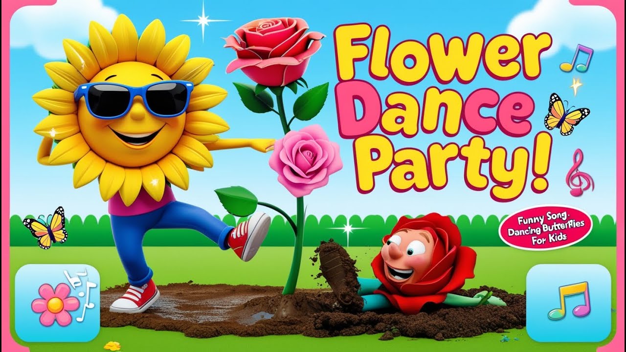 Funny Flower Dance Party! - YouTube