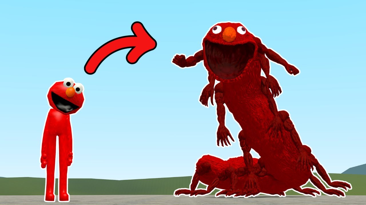 New Cursed Elongated Elmo in Garry's Mad - YouTube