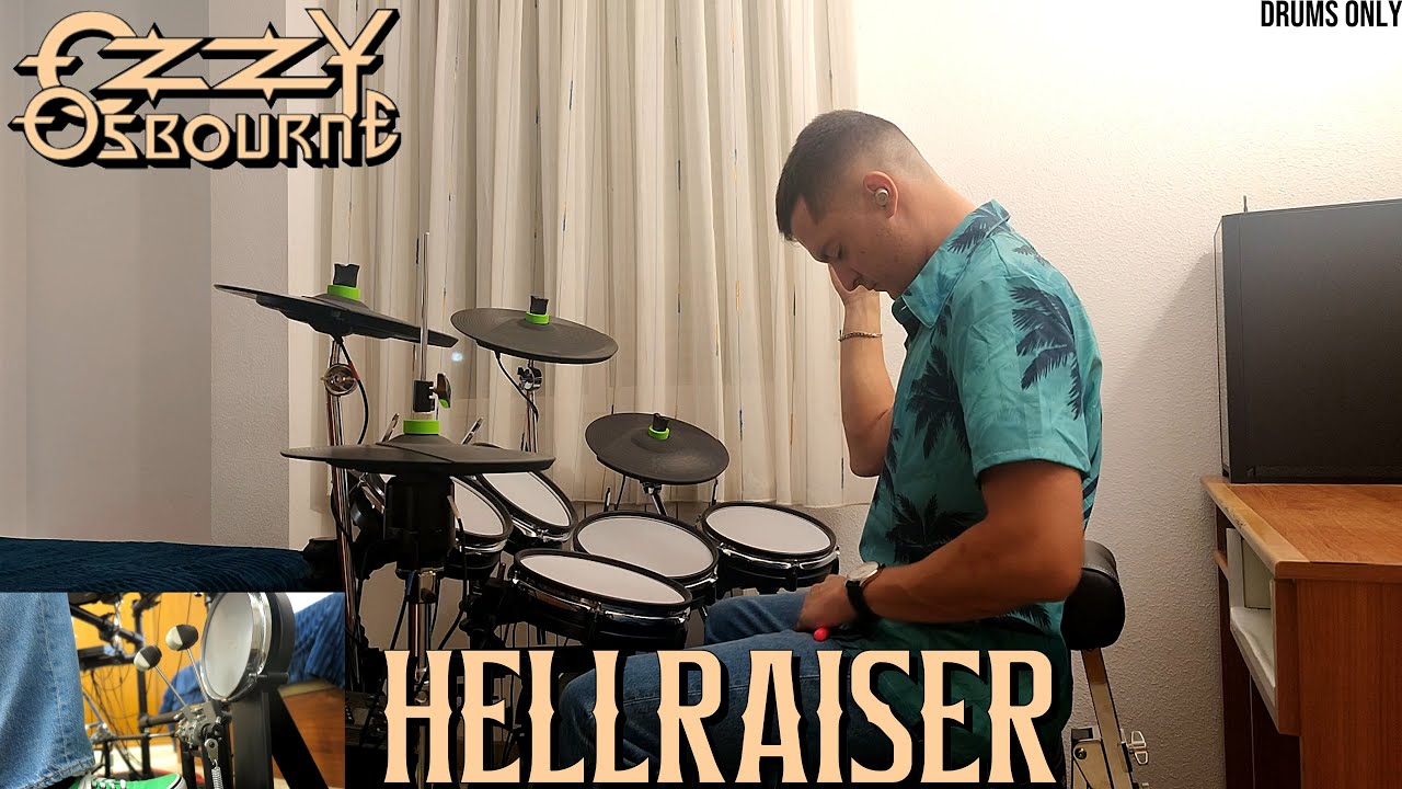Ozzy Osbourne - Hellraiser - Drums Only - YouTube