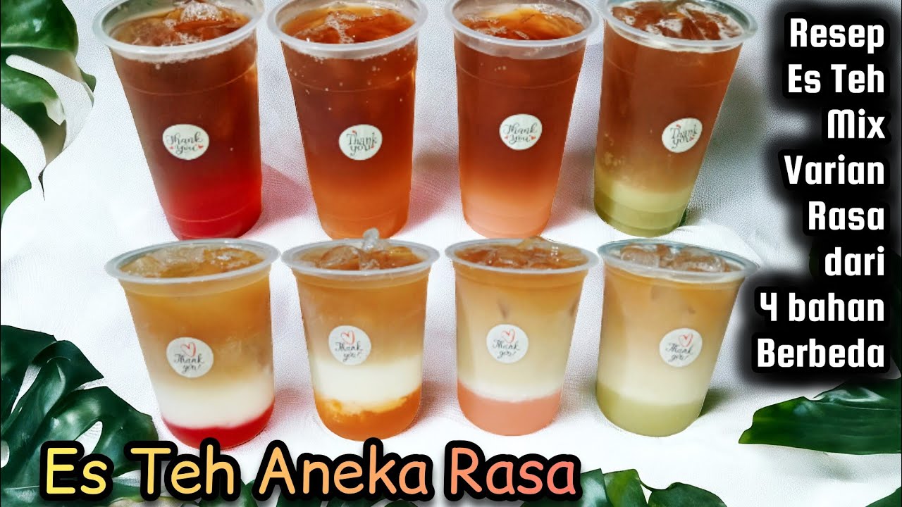 CARA RACIK ES TEH ANEKA RASA DARI BERBAGAI BAHAN‼️IDE USAHA MENJANJIKAN ...