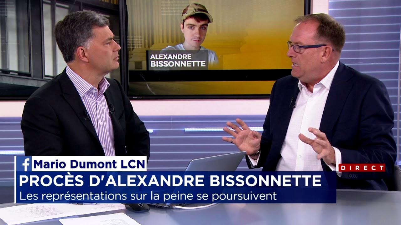 Charles B. Côté en entrevue à Mario Dumont sur LCN: procès d'Alexandre Bissonnette - YouTube