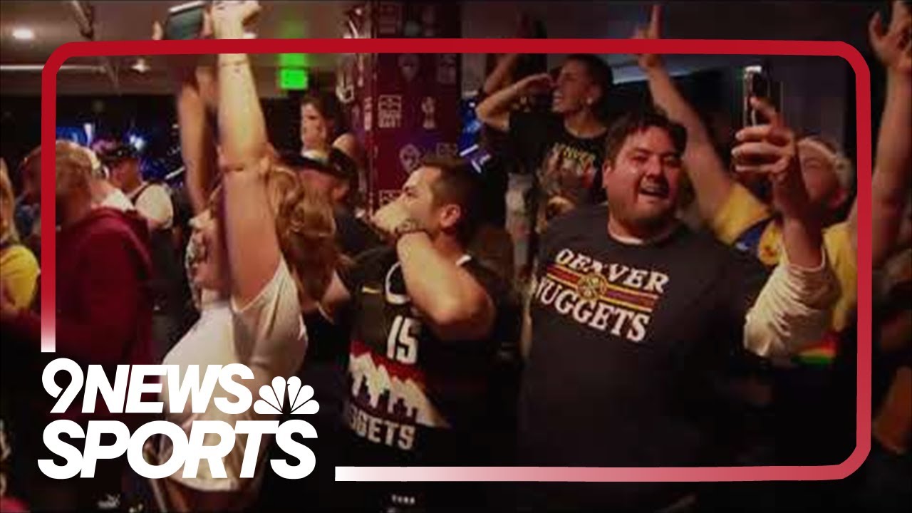 RAW: The reaction at the DNVR bar the moment the Nuggets won the NBA ...