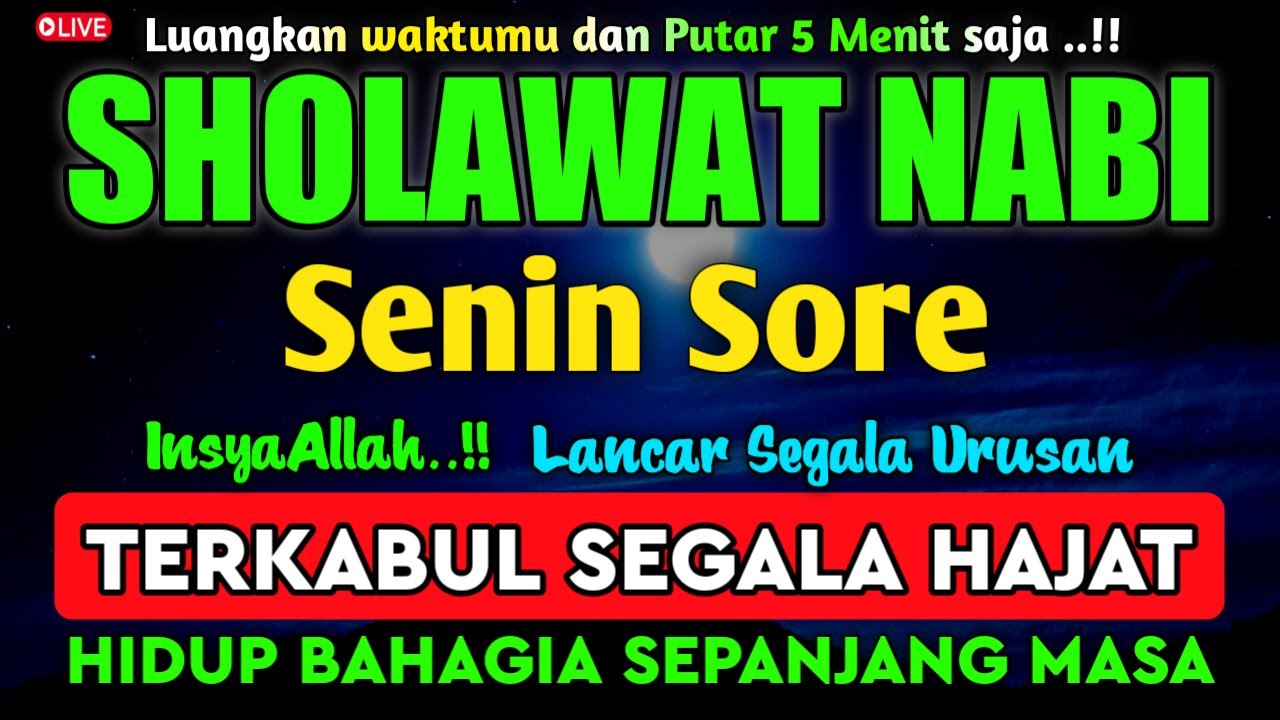 SHOLAWAT JIBRIL PALING MERDU SEKALI ! PENARIK REZEKI PALING DAHSYAT ...