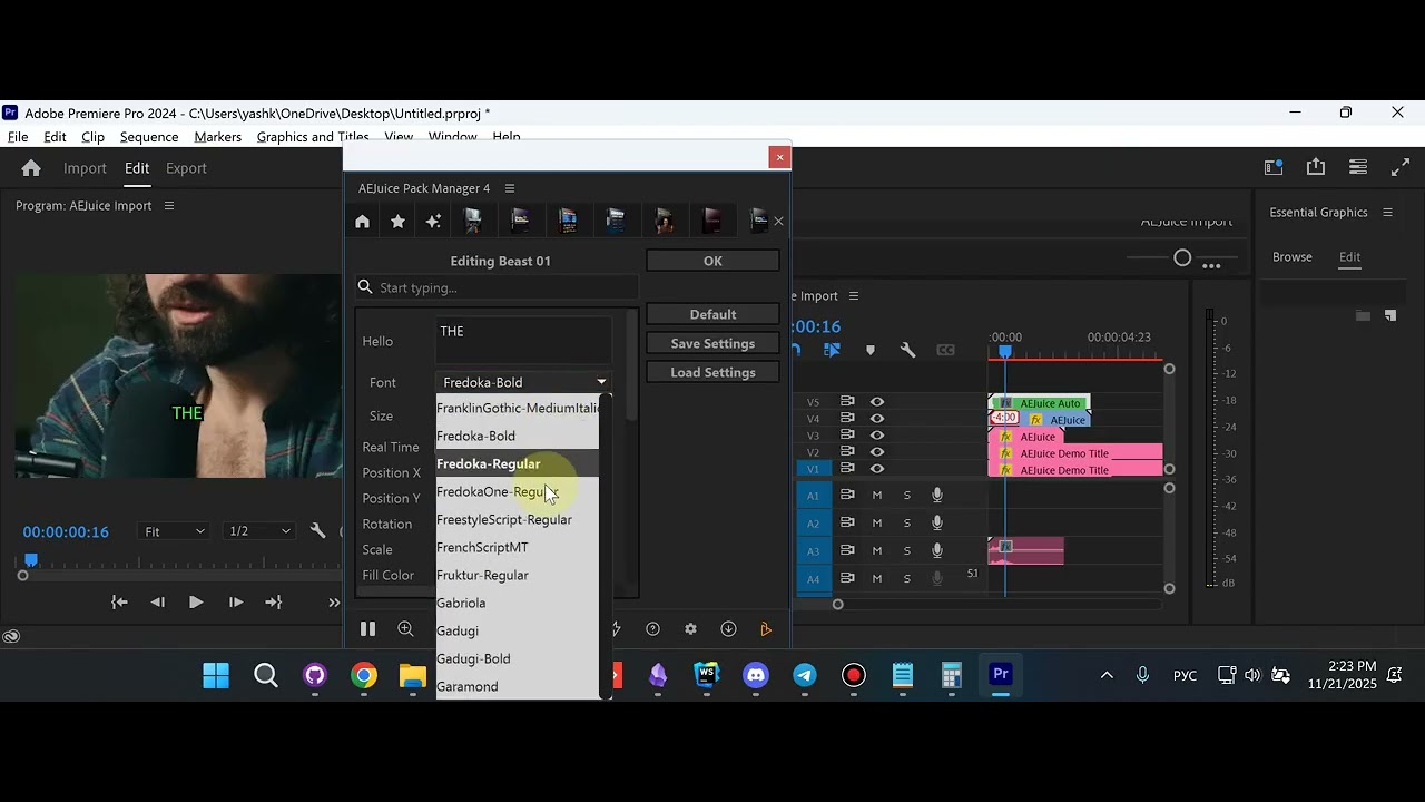 How to change captions' position in Premiere Pro - YouTube
