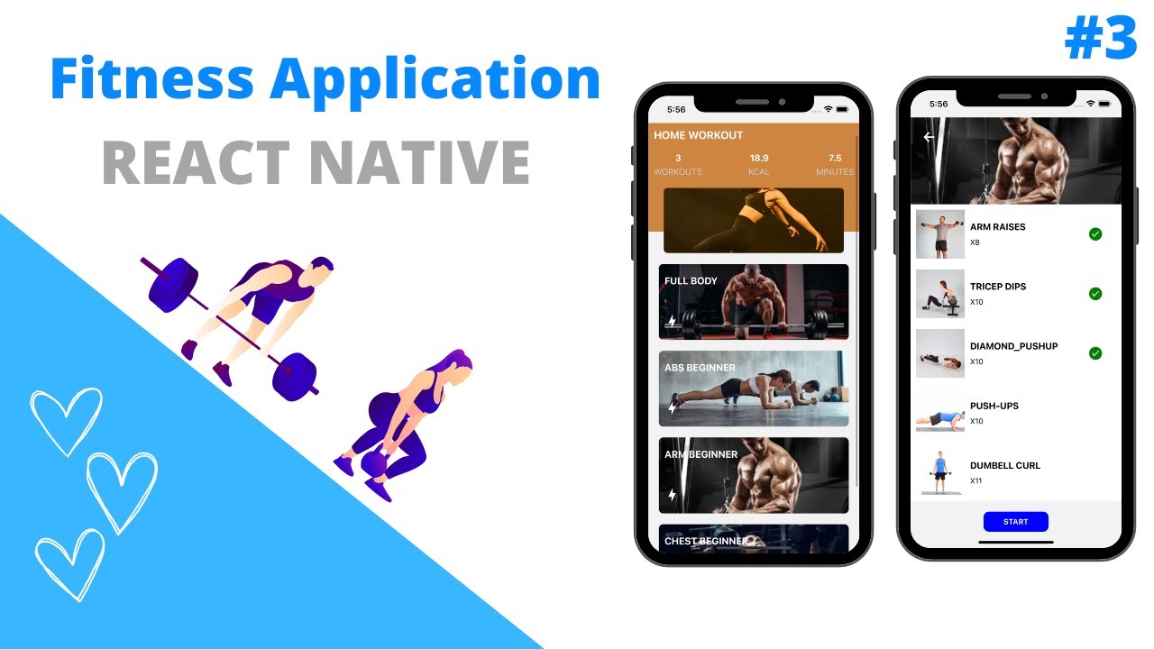 🔴 Let's build a Fitness Application with React Native | Fit Screen ...