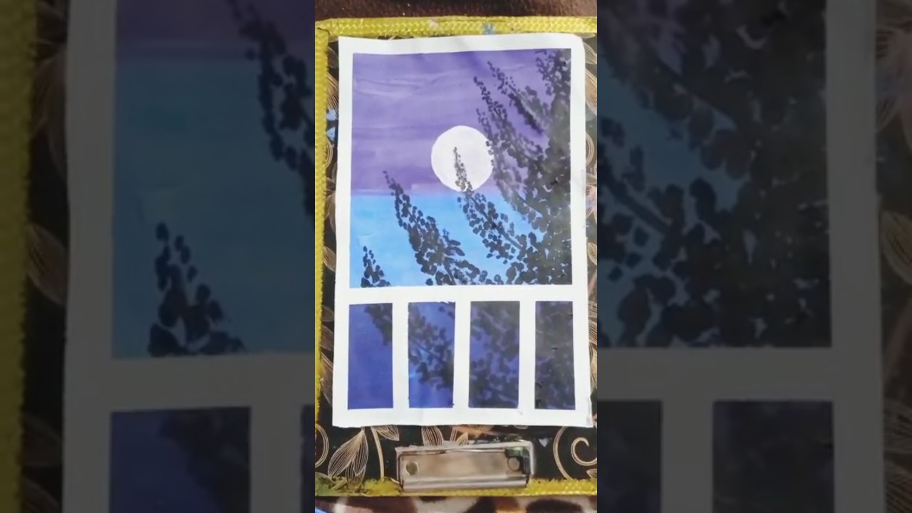 Nature night painting short video #shorts #short #painting #nature #art ...