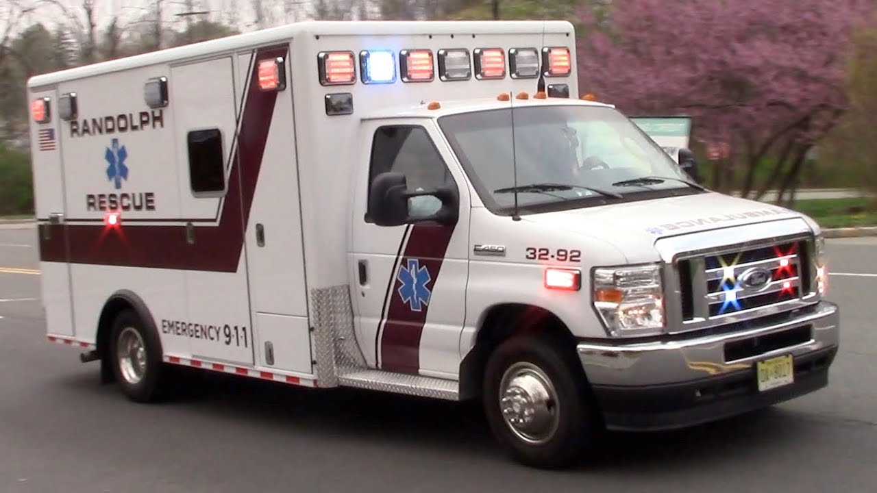 Randolph EMS Ambulance 92 Responding 4-16-23 - YouTube