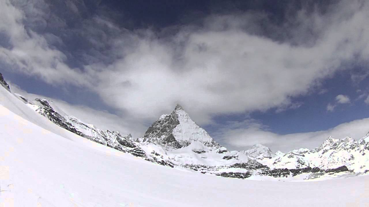 Skiing Off Piste in Zermatt - Powder Skiing with Matterhorn Views - YouTube