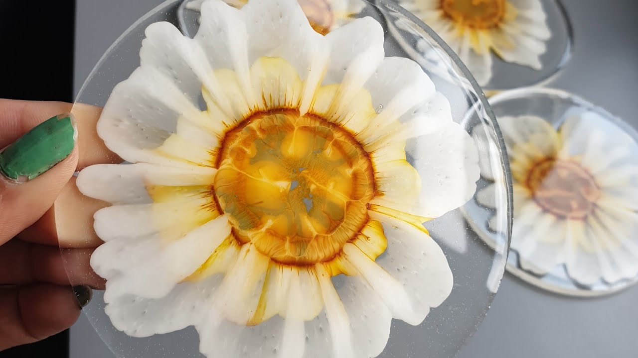 #95 Daisy Flower Coasters Tutorial - YouTube