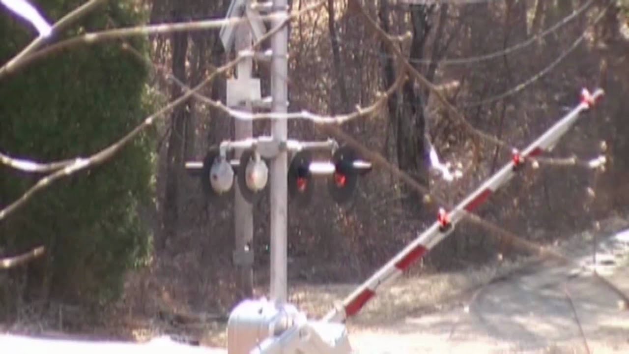Fast MBTA Commuter Rail Crossing - YouTube