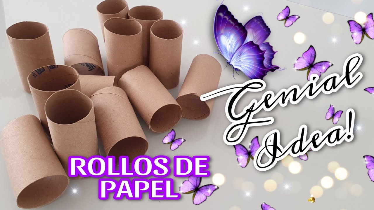 Crea Genial Idea Reutilizando ROLLOS DE PAPEL| Create Great Idea ...