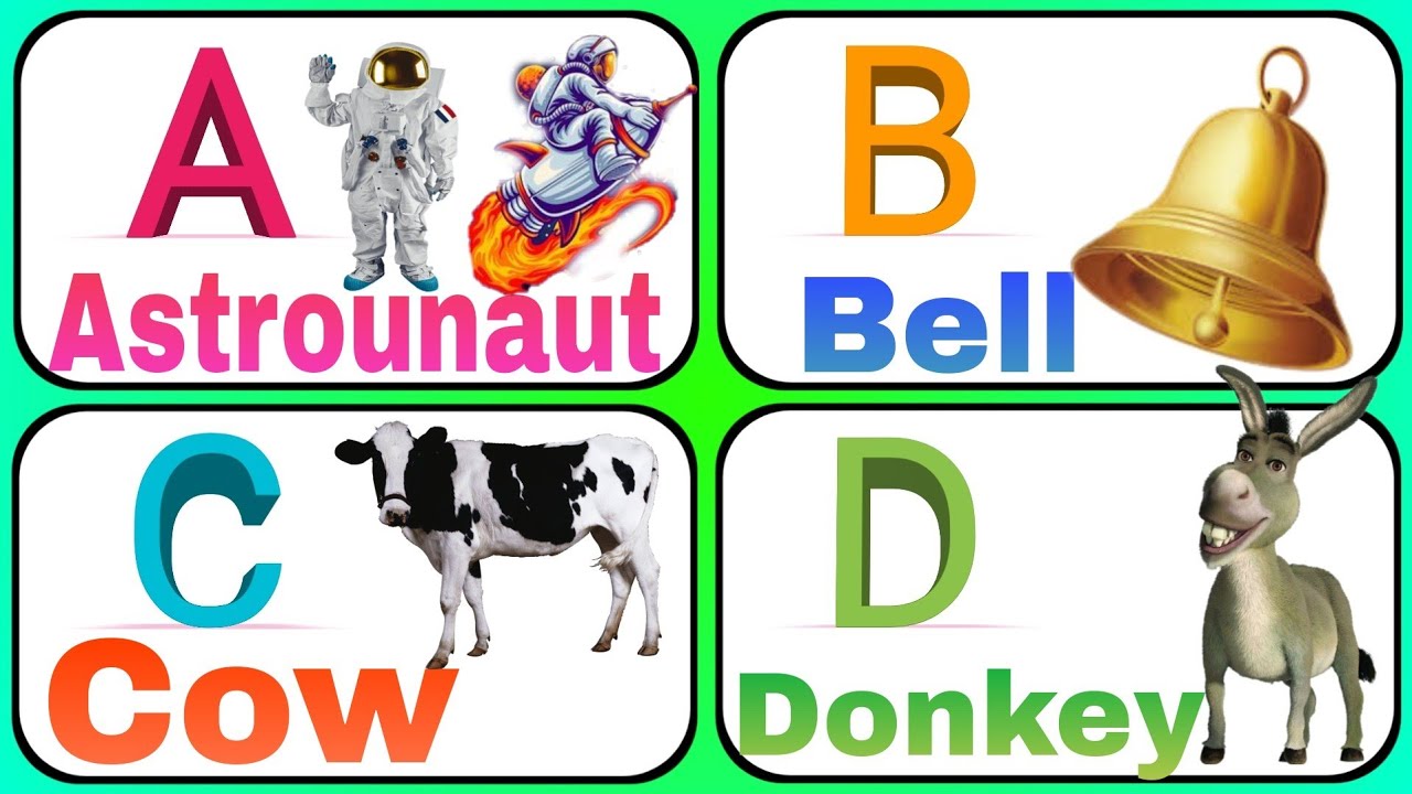 A For Astronaut | ABC | Alphabet Song | ABCD | Nursery Rhymes - YouTube
