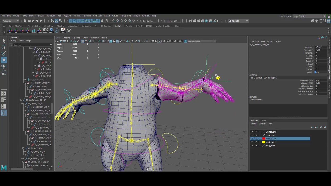 geo proxy rigging test - YouTube