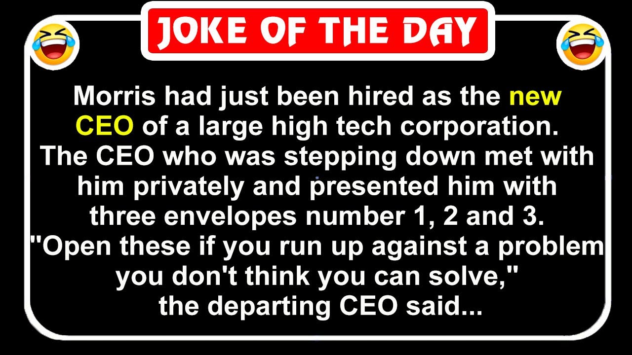 Best Joke Of The Day!🤣 New CEO director and 3 letters…_Funny Daily ...