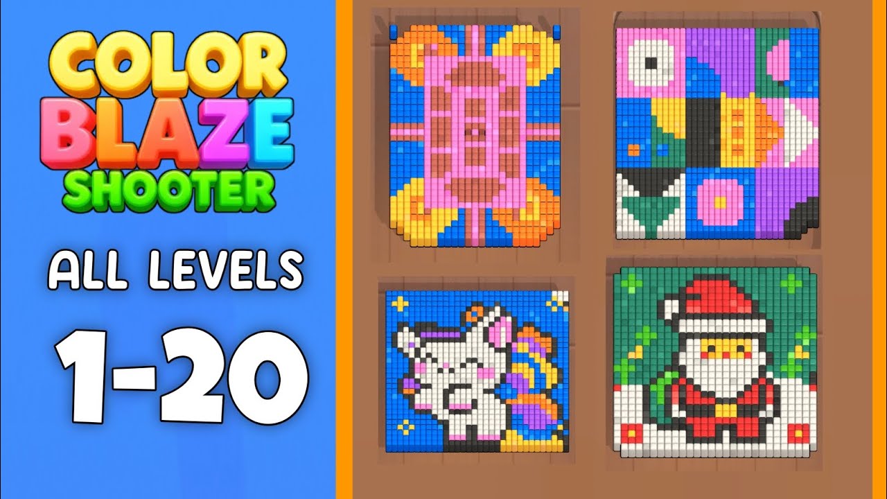 Cube Breaker level 1-20 | Color Blaze Shooter all levels 1-20 ...