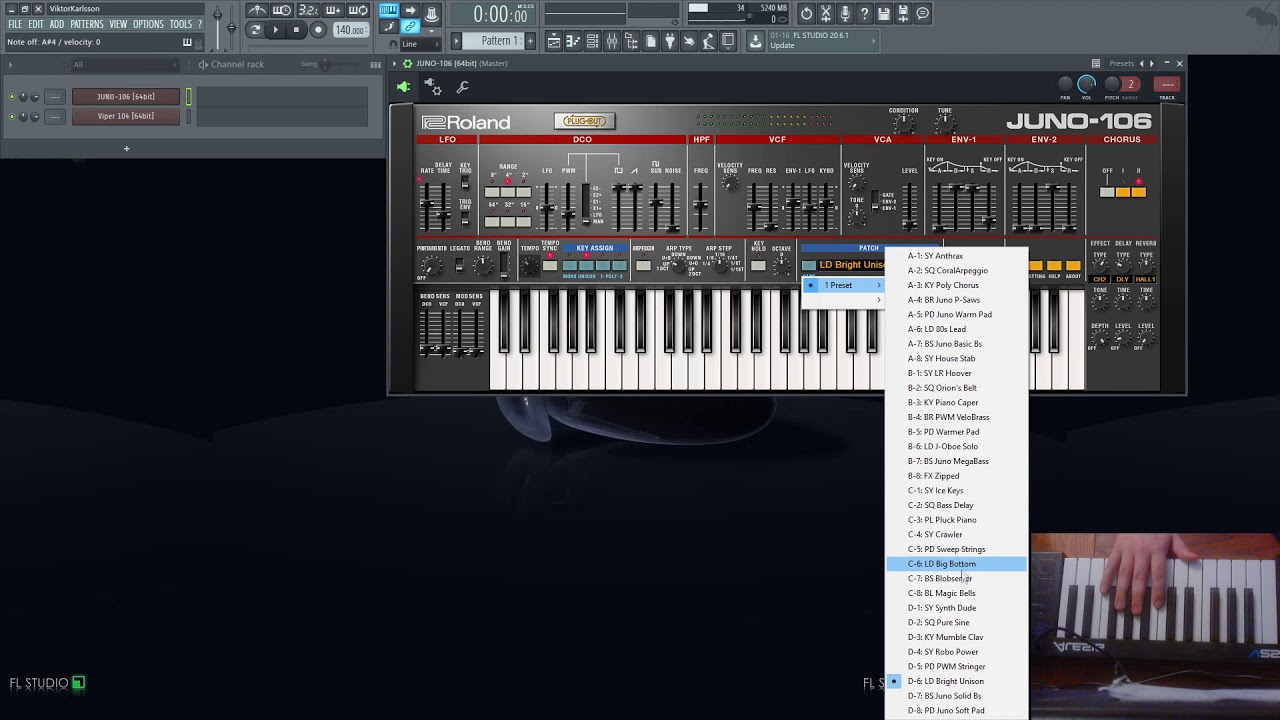 Testing Roland Cloud Juno 106 VST - YouTube