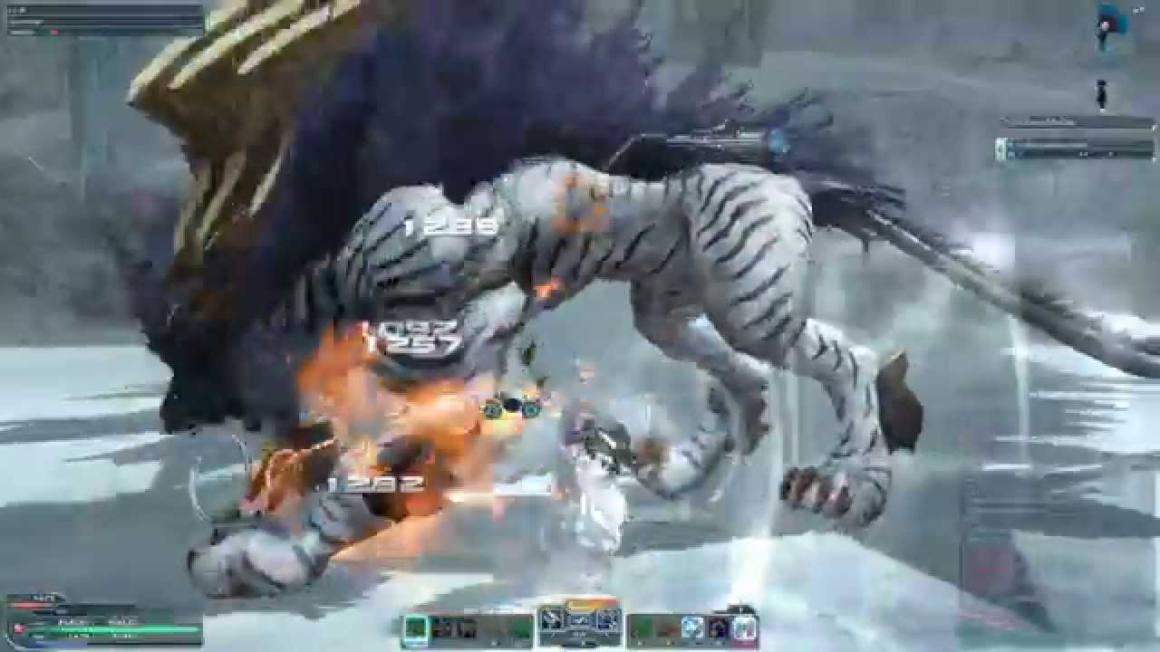 PSO2[TH] Gu/Hu Lv40 VS Snow Banshee & Snow Banther(Hard) - YouTube