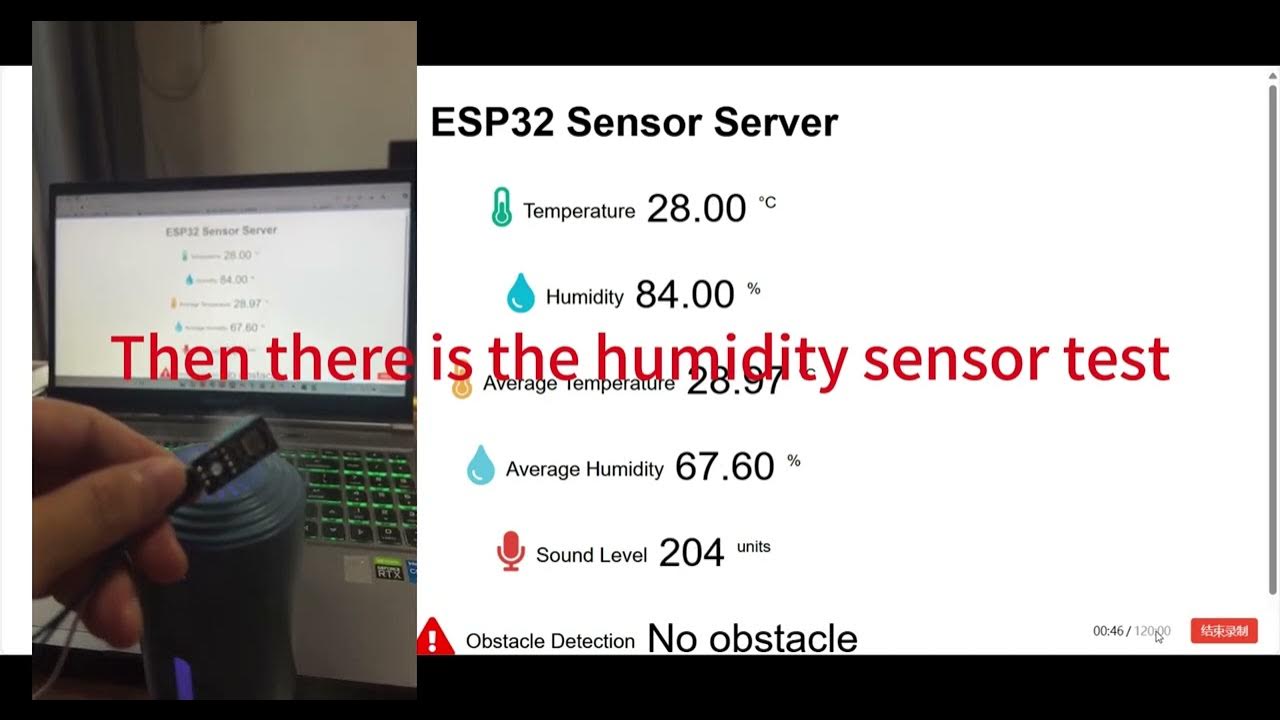 Environmental monitoring system based on ESP32 - YouTube
