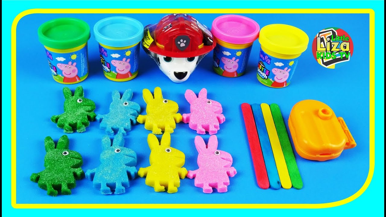 make peppa pig play-doh ice cream with Molds | peppa pig dough set ...