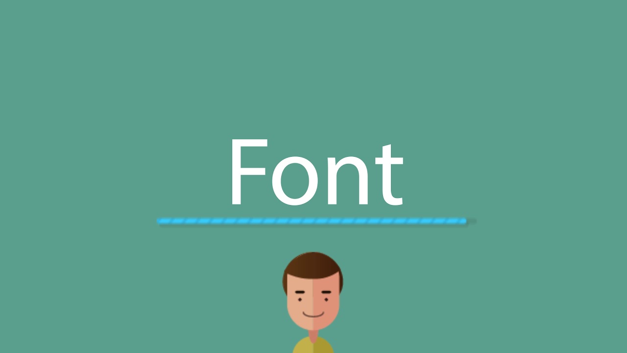 Font pronunciation - YouTube