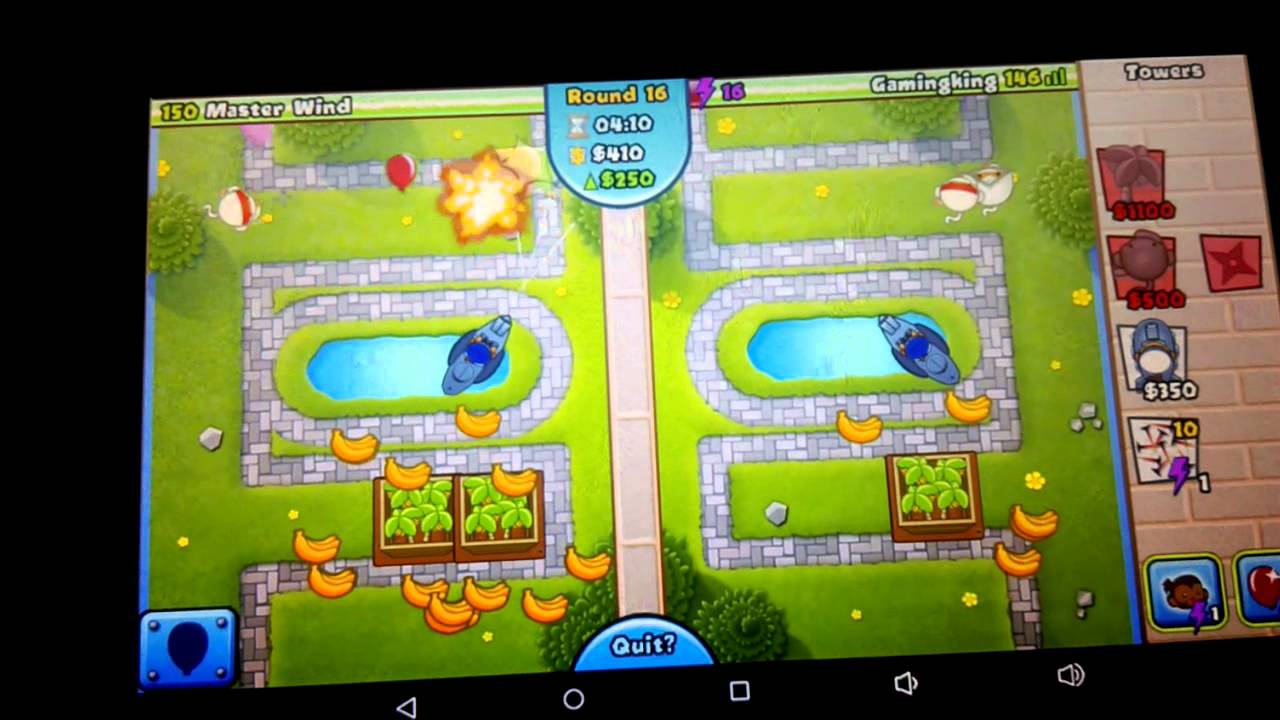 Balloon Tower defence battles gamingking - YouTube